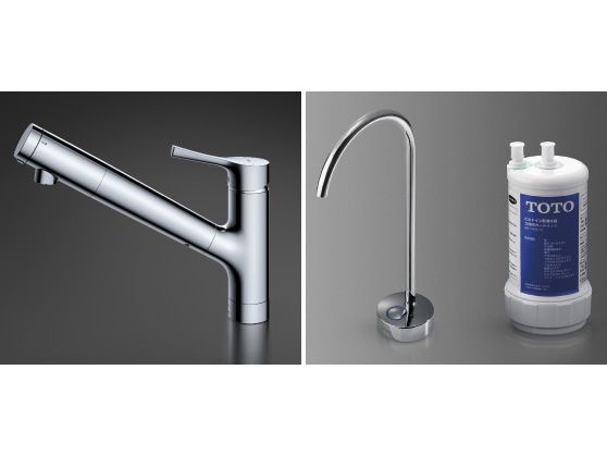 浄水器併用 (2パターン水流) キッチン用水栓 TKG38-1S TOTO - 058.ba